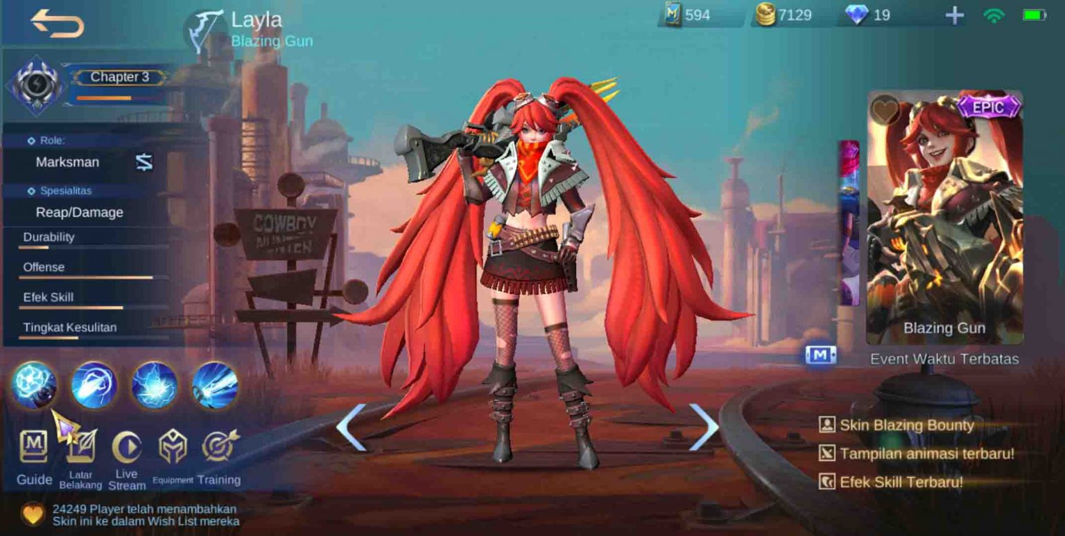 Tips atau Pola Draw Skin Terbaru Layla Blazing Gun di Event Blazing Gun ... Tips atau Pola Draw Skin Terbaru Layla Blazing Gun di Event Blazing Gun ...