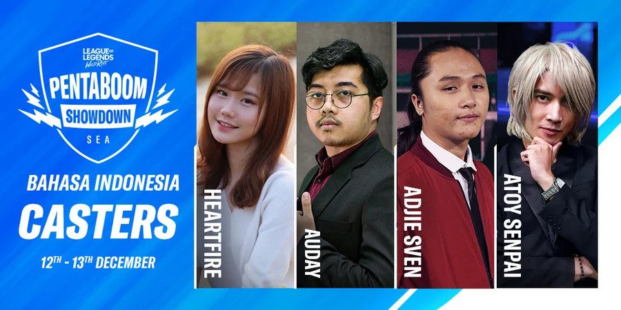 List of casters for LoL Wild Rift Pentaboom Showdown Tournament - Game ...