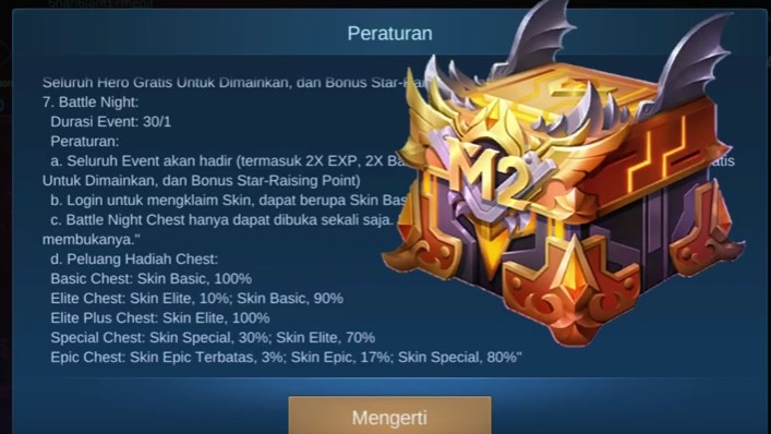 Dapatkan Skin Epic Gratis Dari Event Battle Night Chest Mobile Legends ...