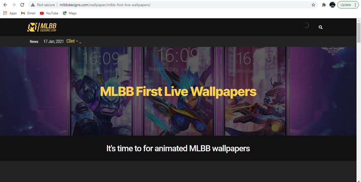 Mau Download Wallpaper Animasi Live Mobile Legends (ML)? Begini Caranya!