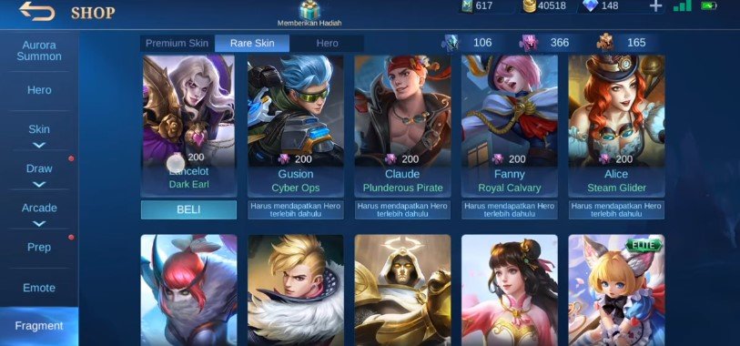 MLBB Fragment Shop update leaked in January 2021 - Game Area