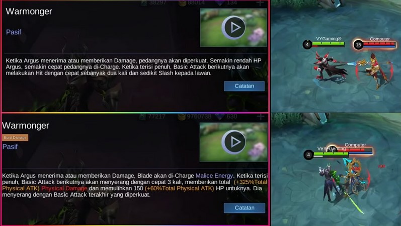 Penjelasan Seluruh Revamp Skill Argus Mobile Legends (ML) | SPIN