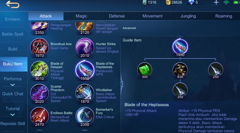 Inilah 2 Item Wajib Untuk Hero Natalia Mobile Legends