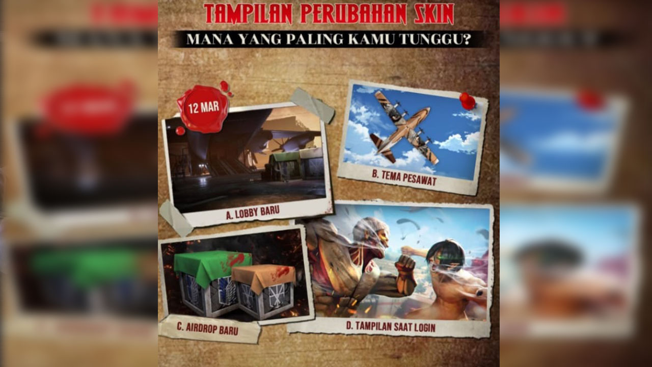 Kolaborasi Free Fire (FF) x Attack on Titan Resmi Dimulai! | SPIN Esports