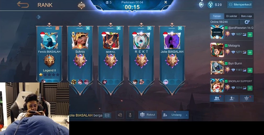 Bukan RRQ Lemon atau Oura, Inilah Sosok Idola Dari Evos Ferxiic!