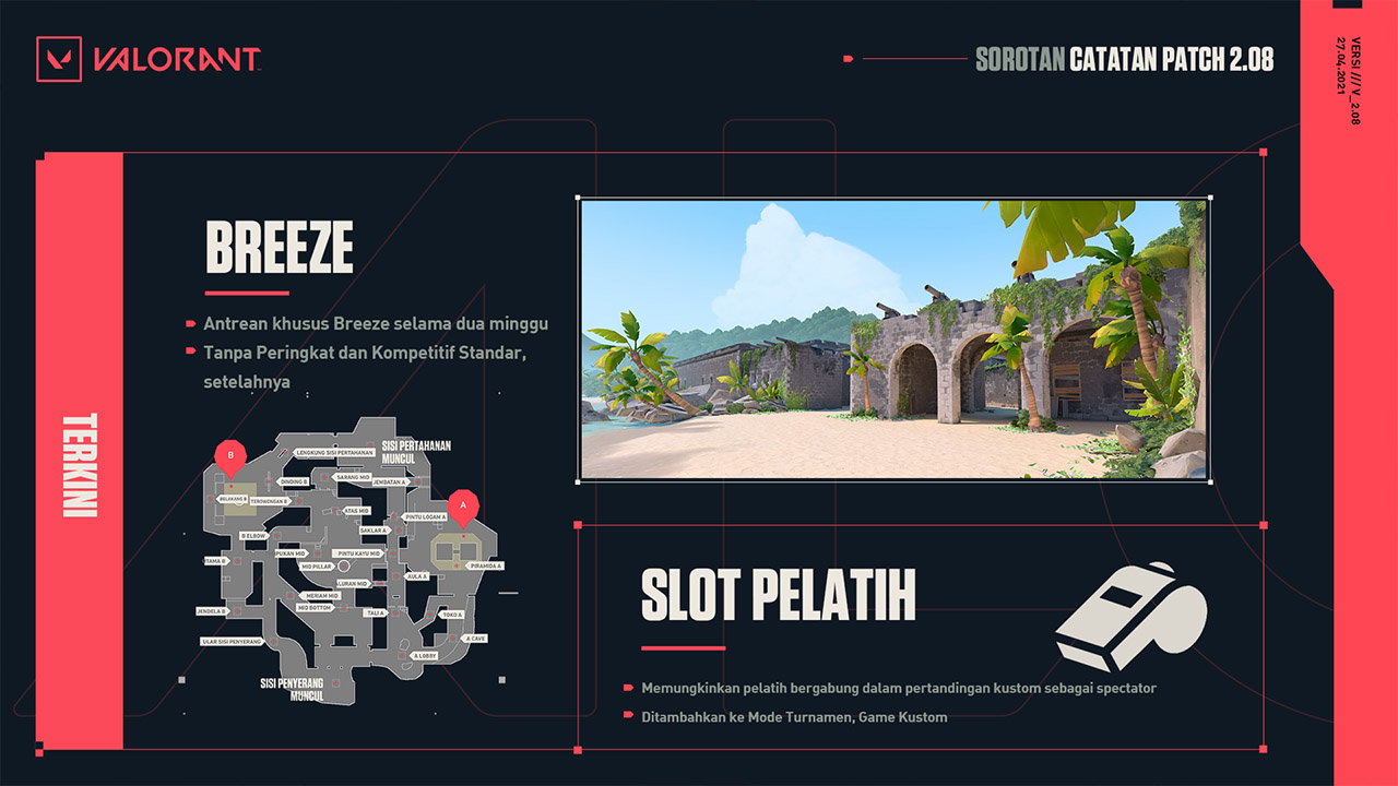 Inilah Patch Notes Update 2.08 Terbaru Valorant! Breeze! | SPIN Esports