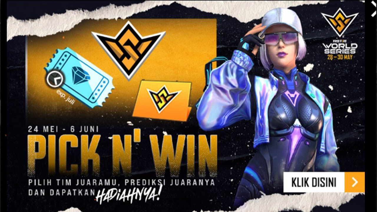 Ada Diamond Royale Voucher Gratis di Event FFWS Pick N' Win! | SPIN
