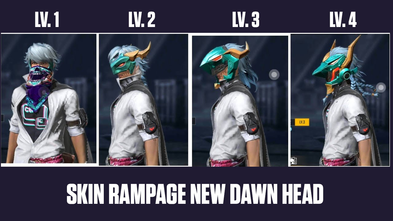 Dapatkan Skin Rampage New Dawn Head FF Gratis! | SPIN Esports