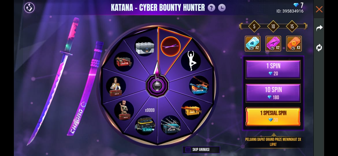 Login Free Fire Hari Ini, Dapat 1000 Diamond Lebih Dari Summer Spin!