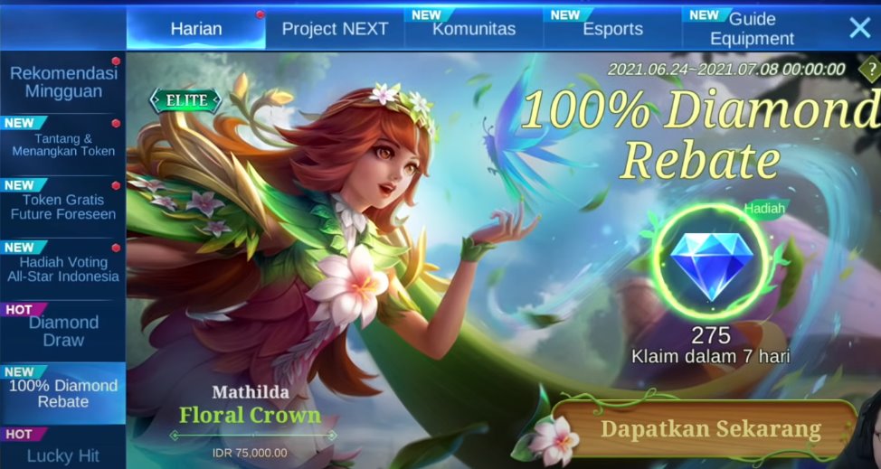Bisa Dapat Skin Mathilda dan Starlight Mobile Legends Murah, Caranya?