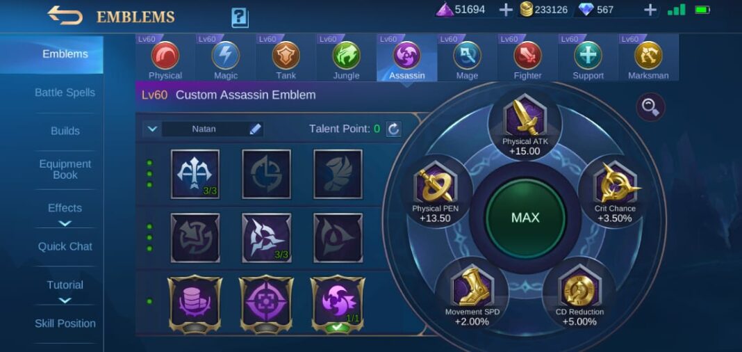 Inilah Gameplay dan Build Terbaik Natan Mobile Legends 2021 | SPIN