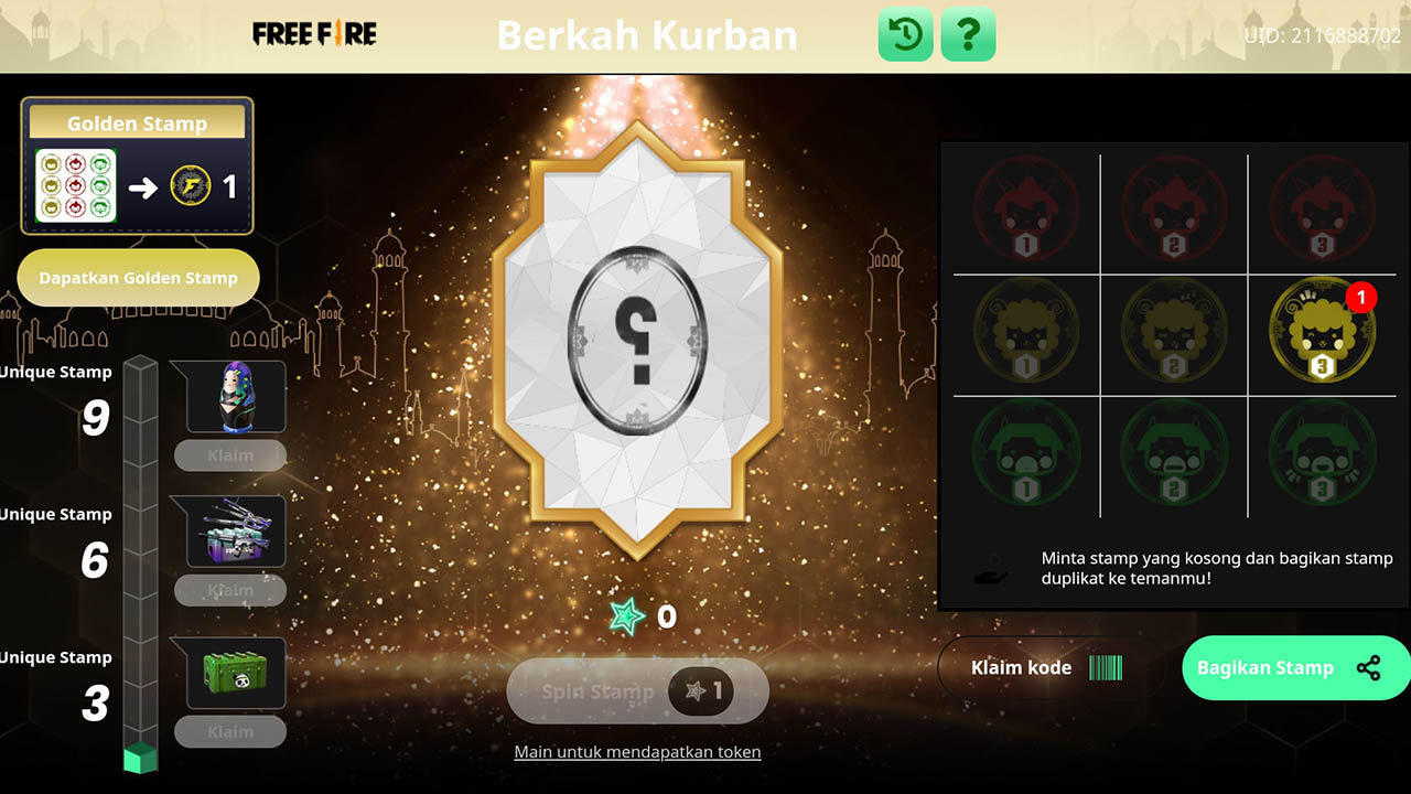 Cara Dapat Kode Stamp FF Event Idul Adha 2021! | SPIN Esports