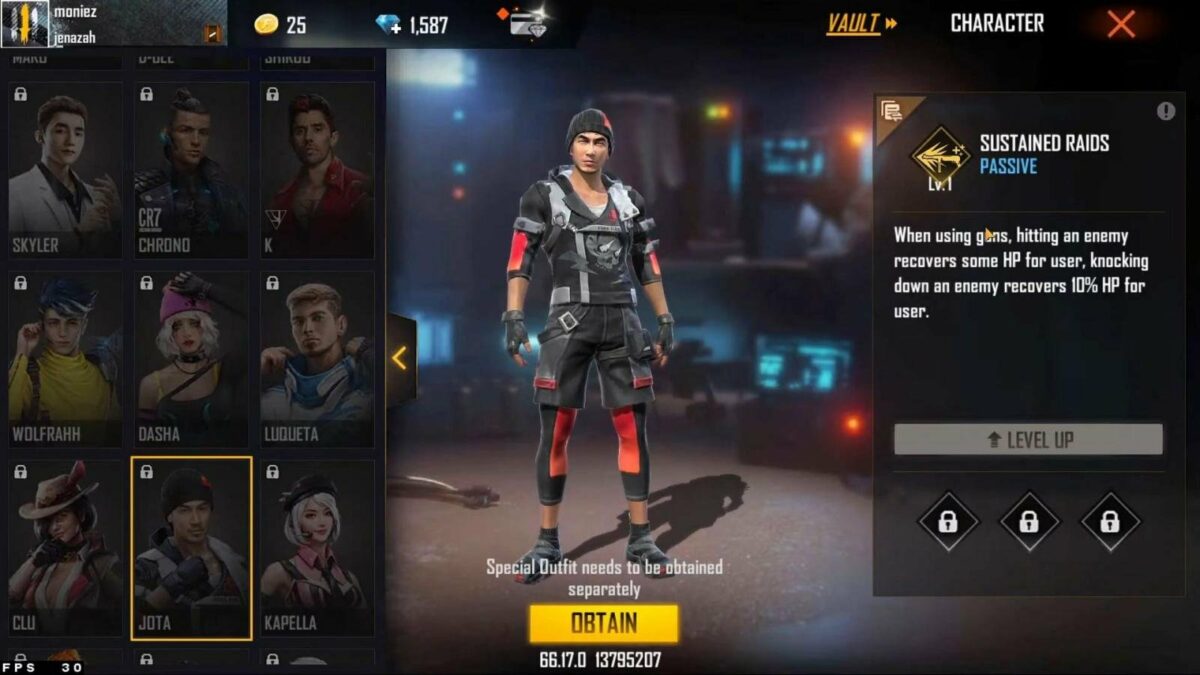 Karakter Jota Dapat Buff di Advance Server FF Juli 2021! | SPIN Esports