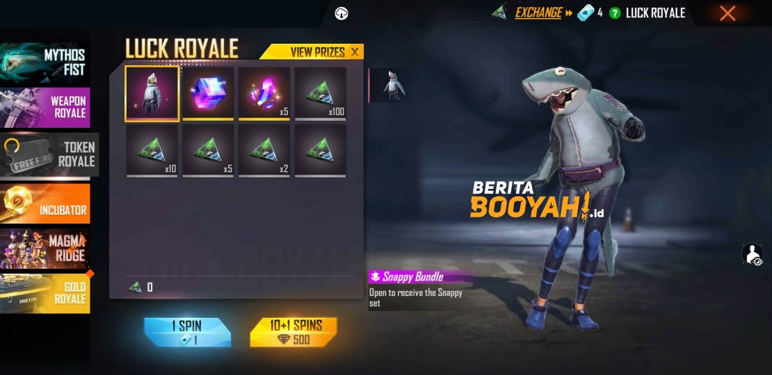 Bundle Snappy Jadi Hadiah Utama Diamond Royale FF Juli 2021! | SPIN