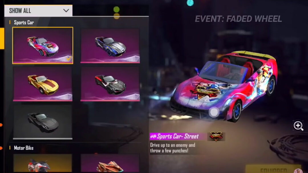 Cara Dapat Sports Car Street Fighter di Free Fire (FF)! | SPIN Esports