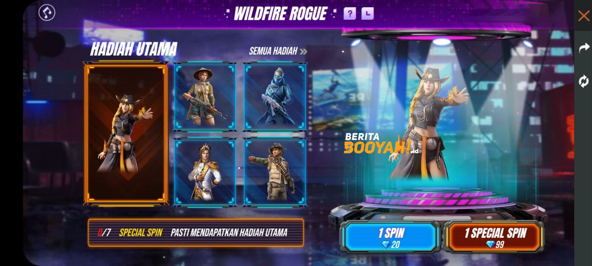 Bundle Wildfire Rogue Hadir di Event Collection Party FF! | SPIN