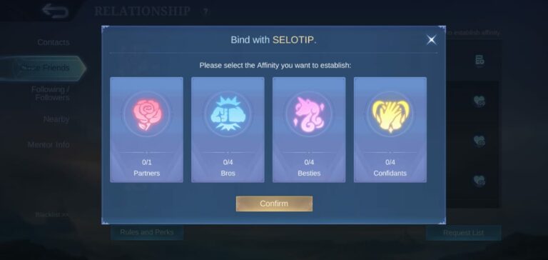 Penjelasan Lengkap Mengenai Fitur Afinitas di Mobile Legends | SPIN