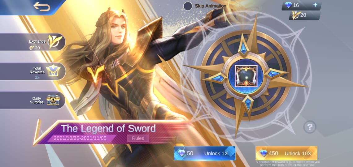 Harga Skin Hero Lancelot Sword Master Mobile Legends Terbaru 2021!
