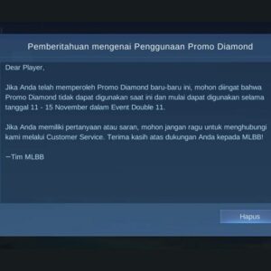 Kapan Bisa Gunakan Promo Diamond Mobile Legends? Ini Jawabannya!