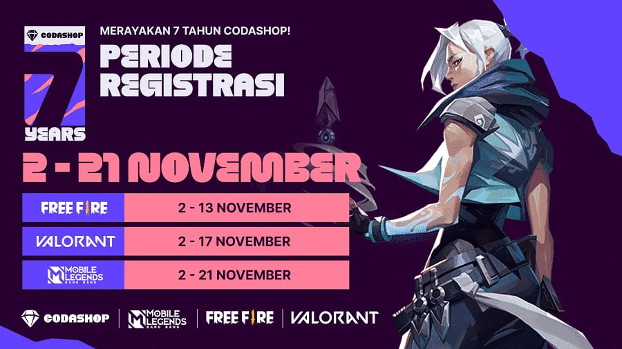 Rayakan 7th Anniversary, Codashop Buat Turnamen Berhadiah Rp. 70 Juta