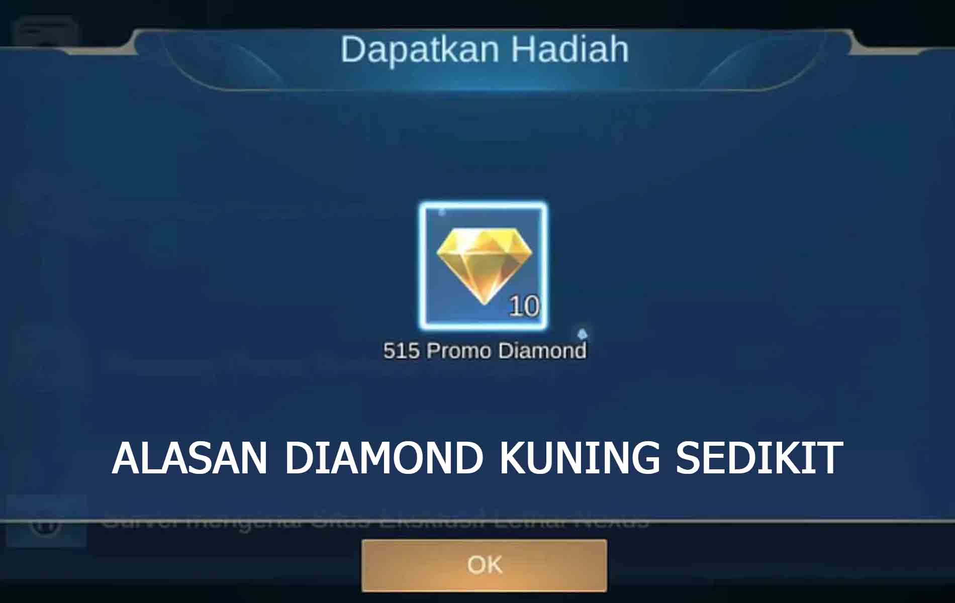 Alasan Diamond Kuning Mobile Legends (ML) Kalian Sedikit, Gara-gara Ini!
