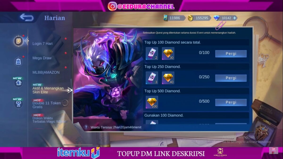Cara Dapat Tambahan Promo Diamond MLBB, Cuma Ikut Event Ini! | SPIN