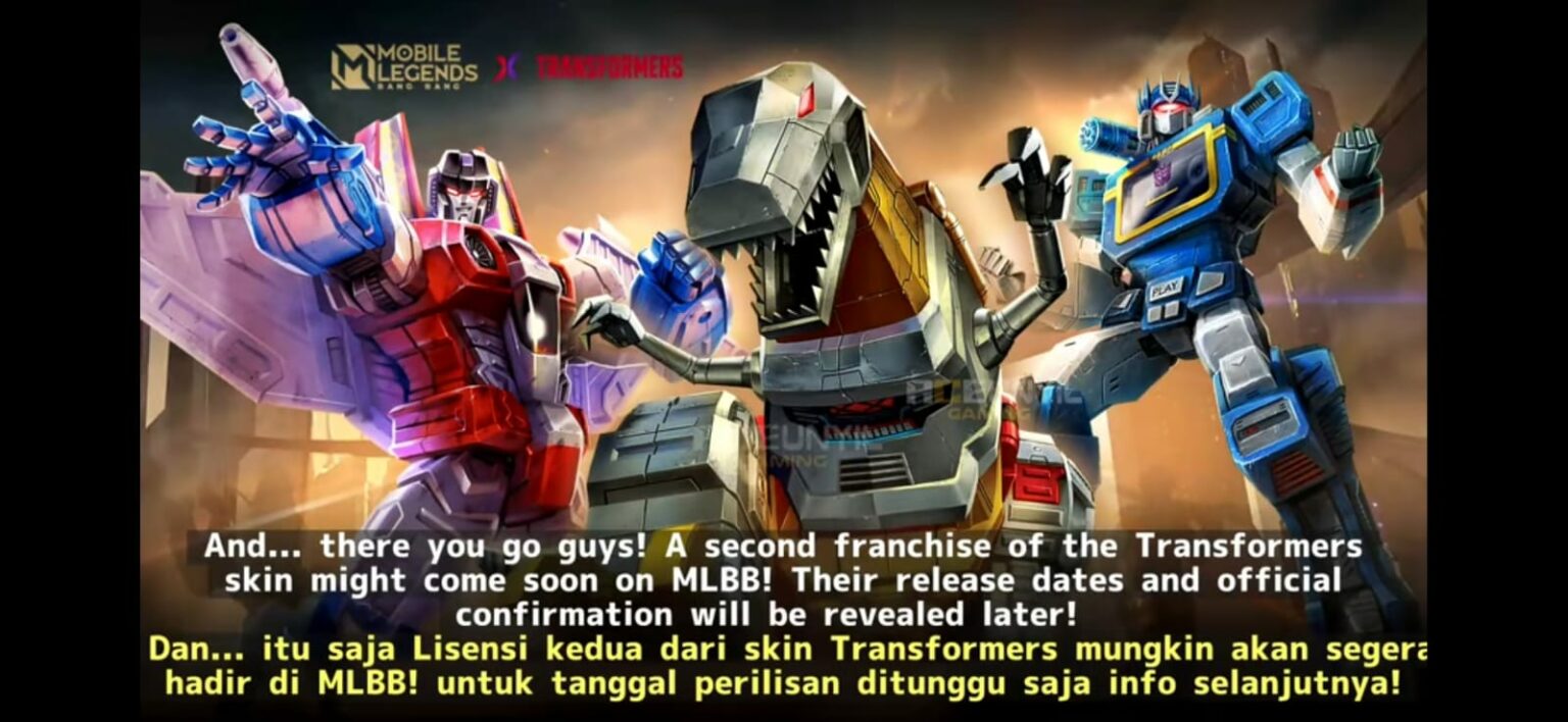 Bocoran Kolaborasi MLBB x Transformers 2nd, Untuk Hero Siapa Saja?
