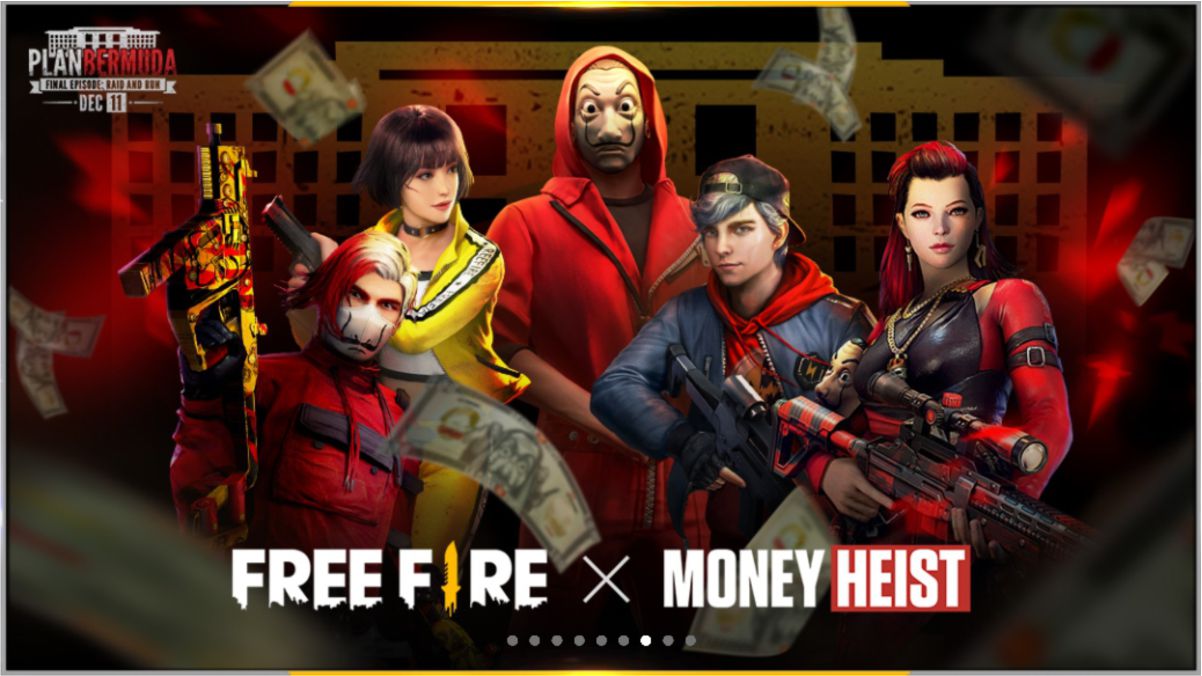 Tampilan Event Kolaborasi Free Fire (FF) X Money Heist Jilid 2! | SPIN