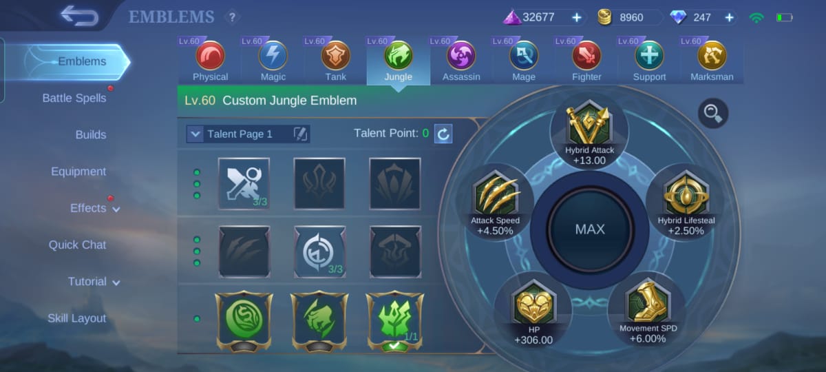 Alasan Mengapa Emblem Jungle MLBB Jarang Digunakan, Karena Hal Ini!