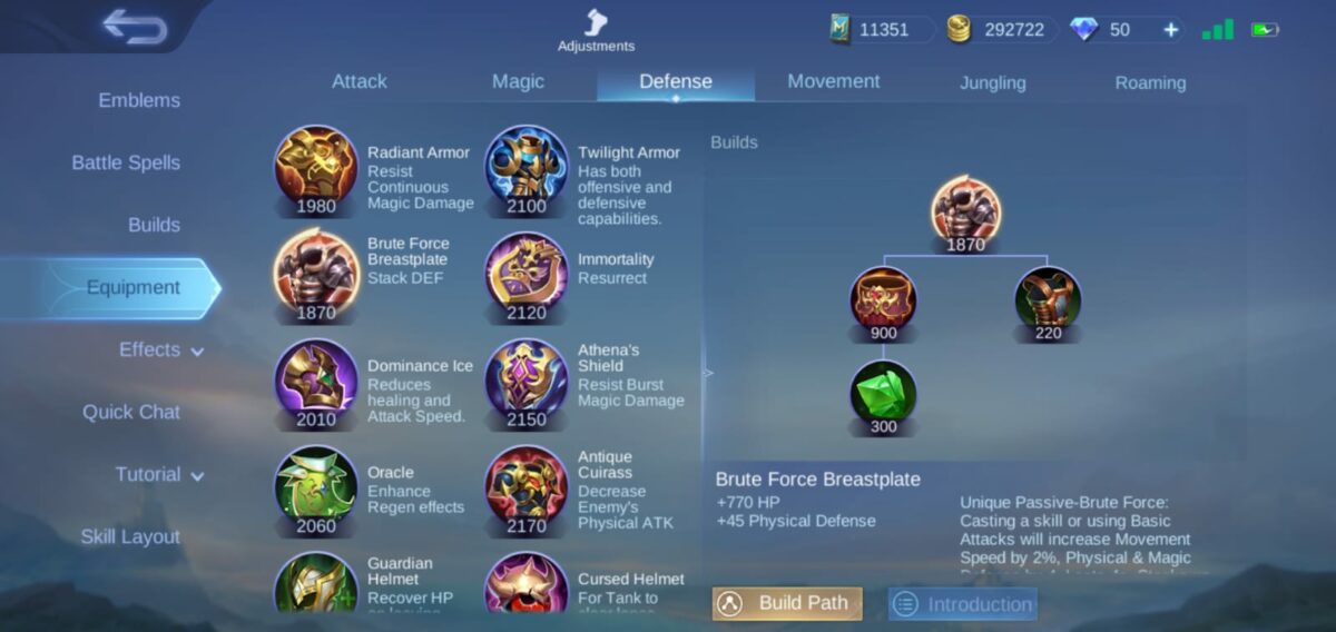 Item Defense Paling Favorit di MLBB, Bukan Cuma Dipakai Hero Tank!