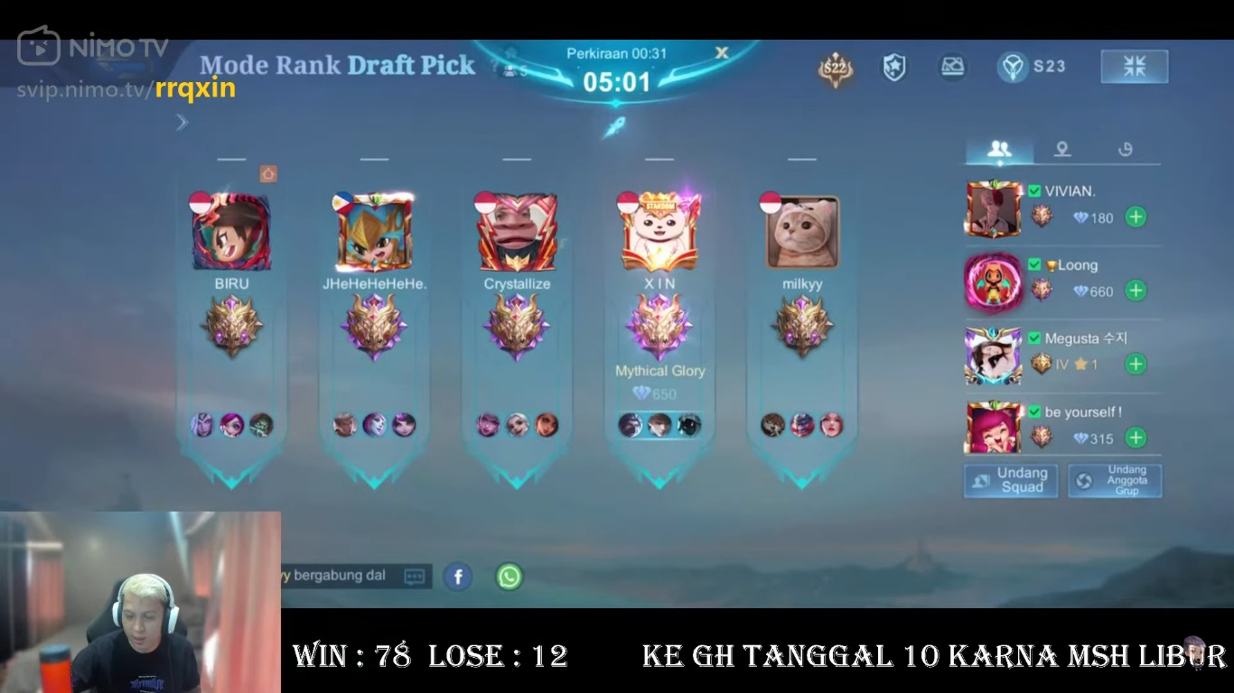 RRQ Xinnn Bocorkan Gaji Para Pro Player MPL dan MDL di Indonesia!