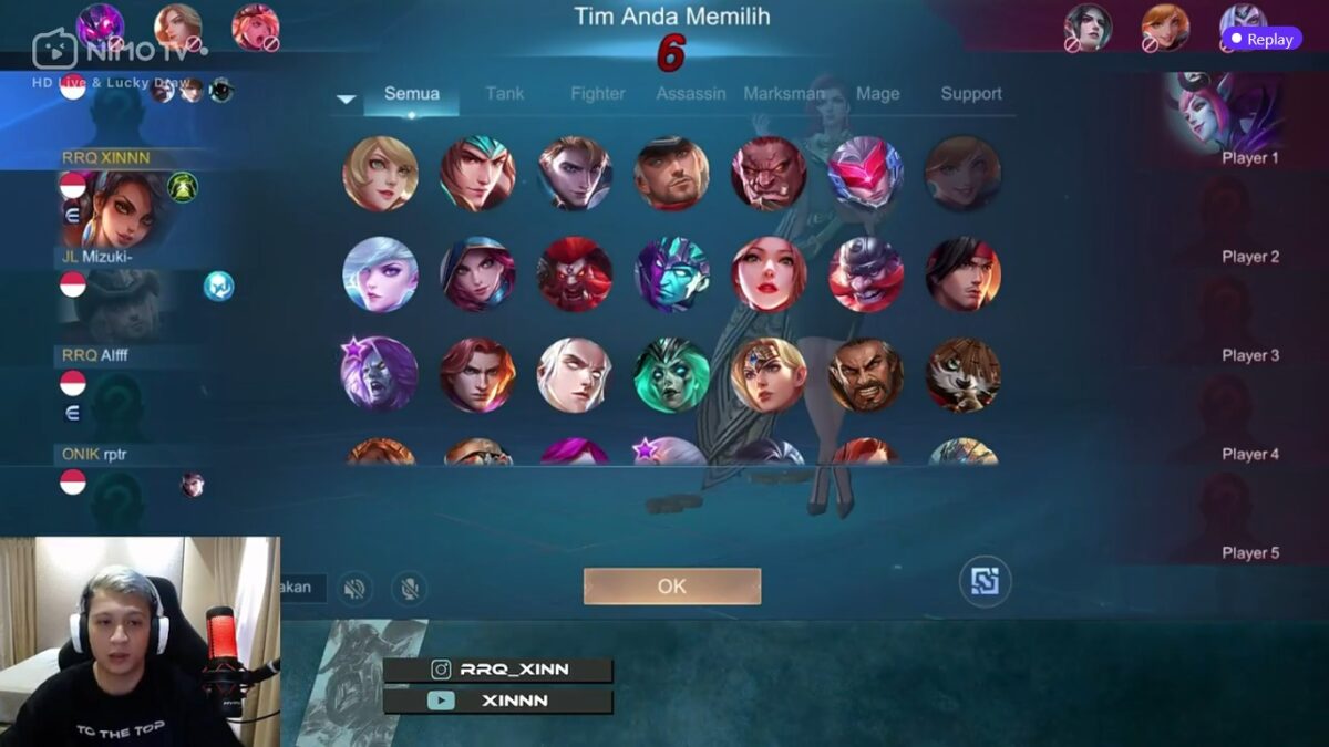 Ikuti Jejak EVOS Wannn, RRQ Xinnn Ungkap Kemungkinan Bermain di MDL!