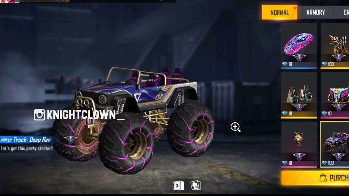 Cara Dapat Skin Monster Truck Deep Rev FF Gratis di Squad Beatz! | SPIN