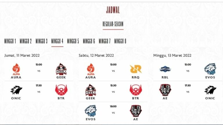 Jadwal Lengkap MPL ID Season 9 Week 4, Banyak Big Match Tersaji! | SPIN