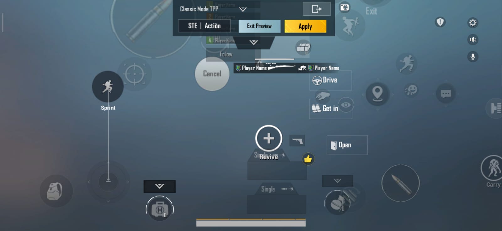 Guide Setting Sensitivitas dan Layout PUBG MOBILE Versi STE Action