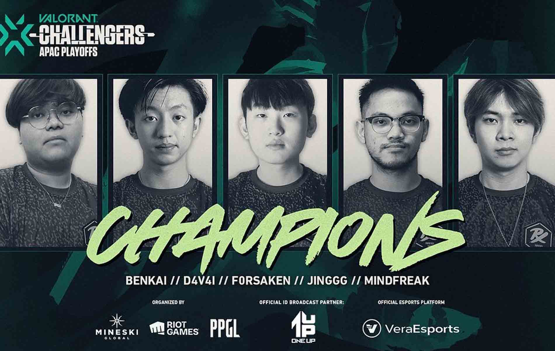 Paper Rex Keluar Sebagai Juara VCT 2022 APAC Stage 1 Challengers