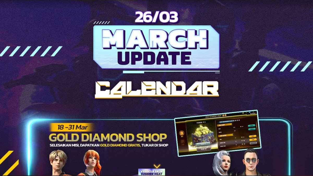 Inilah Kalender Event March Update FF dengan Misi Gratisannya! | SPIN