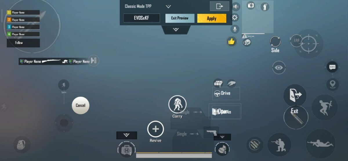 Rekomendasi Setting Sensitivitas dan Layout PUBG Mobile Versi EVOS KF