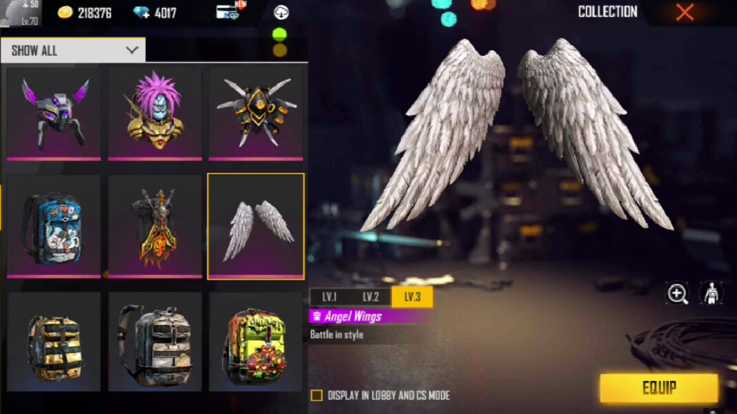 Tas Sayap Keren, Angel Wings Backpack FF Dapatkan Gratis di Sini!