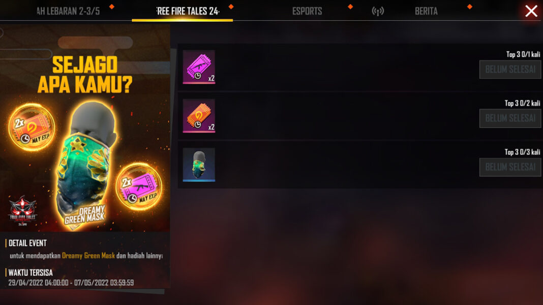 Jangan Lewatkan Skin Masker FF Ini Gratis, Bikin Bundlemu Jadi Keren!