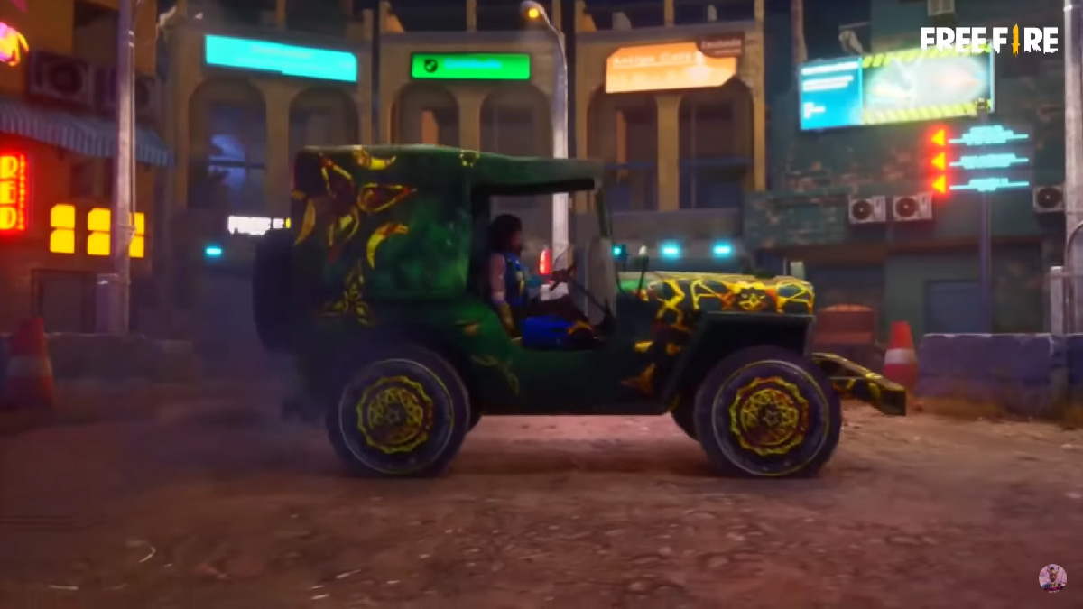 Skin Mobil Jeep Edisi Ramadan, Emerald Shimmer FF Gratis di Misi Ini!