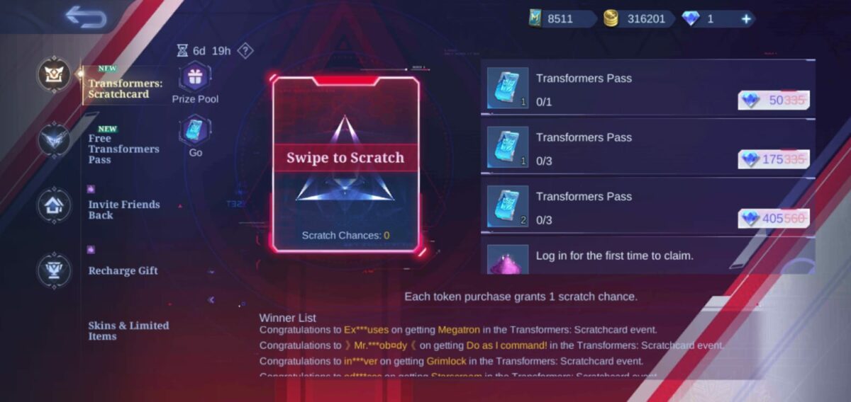 Begini Cara Dapat Tiket Gratis Tambahan di Event Transformers MLBB!