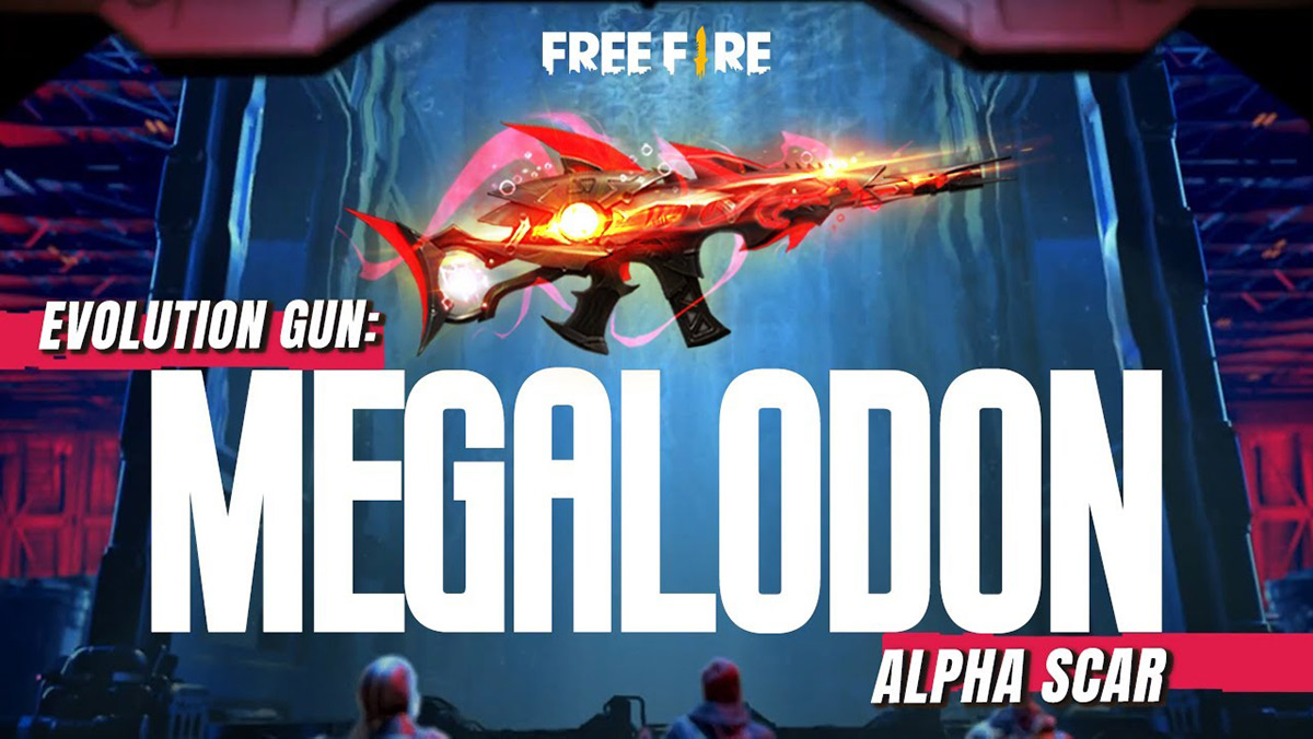 Evo Gun SCAR Megalodon Alpha FF Kembali Hadir di Event Faded Wheel!
