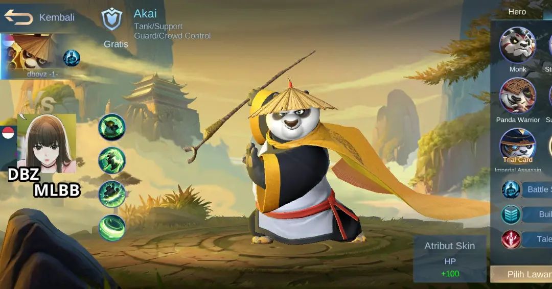 Tampilan dan Gameplay Skin Kolaborasi MLBB x Kungfu Panda, Keren Semua!
