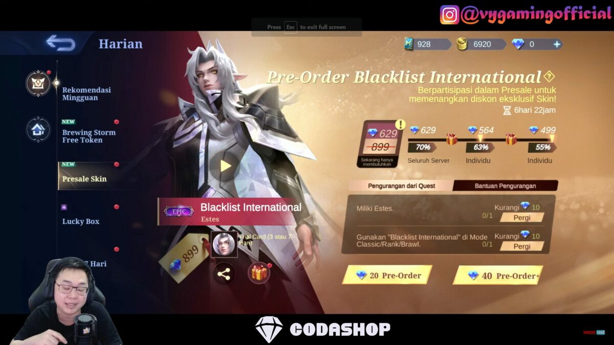 Tips Murah Beli Skin Estes M3 Blacklist International! | SPIN