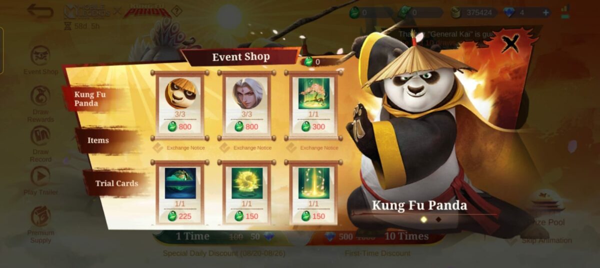 Tips Hemat Untuk Dapatkan Skin MLBB x Kungfu Panda Selain Kai! | SPIN