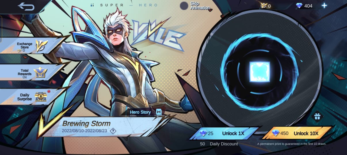 Harga Skin Vale Superhero - Brewing Storm Mobile Legends Terbaru!