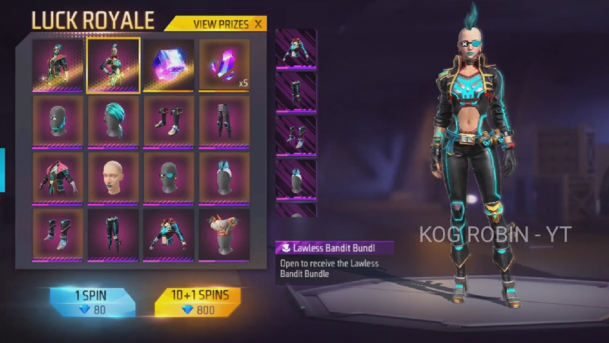 Diamond Royale FF Selanjutnya Agustus 2022, Hadirkan Real Bundle Bandit ...