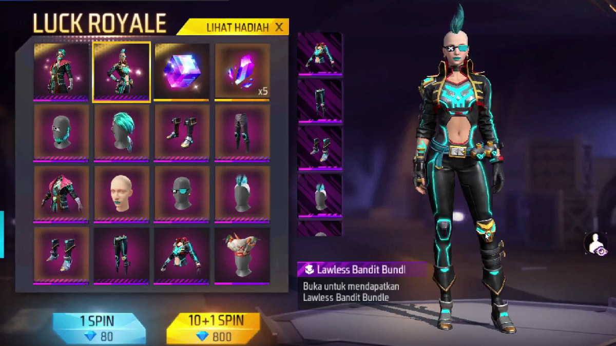Lawless Bandit Bundle FF Jadi Diamond Royale Berikutnya, Gini Cara ...