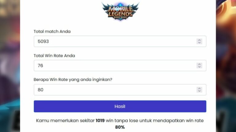 Cara Hitung Win Rate (WR) Mobile Legends Terbaru, Mudah Banget! | SPIN